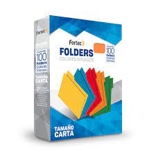 IRASA FOLDER FLASHFILE TAMAÑO CARTA NARANJA INTENSO PAQ. CON 100 PZAS ...